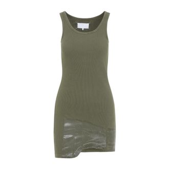 Maison Margiela Taped Rib Mini Dress - - Dresses - Damen - Gr&uuml;n - S