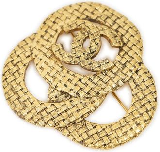 Chanel Crossbody Bags - C C Brooch - Gr. unisize - in Gold - f&uuml;r Damen