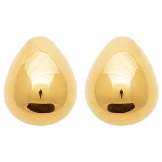 Brillaxis Boucles doreilles goutte acier dor&eacute;
