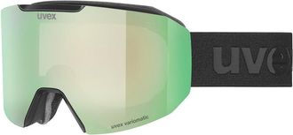 Uvex evidnt Attract Variomatic small Take Off (2230 black matt, mirror green/variomatic clear (S1-S3))
