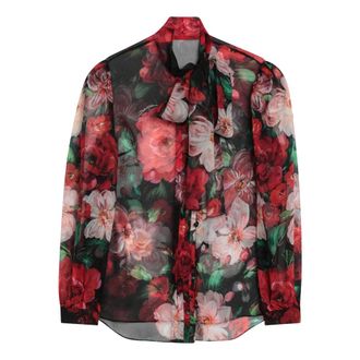 Dolce & Gabbana Femme, Blouses et Chemises, Multicolore, Taille: 36 FR Camicia Manica Lunga Shirt