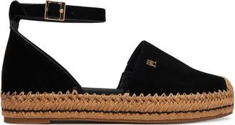 Tommy Hilfiger Espadrilles Tommy Hilfiger Th Platform Espad Suede Strap FW0FW09144 Schwarz