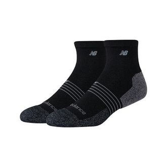 New Balance Unisexe Pro Training Cushion QTR Socks 2 Pack en Noir, Nylon, Taille XL