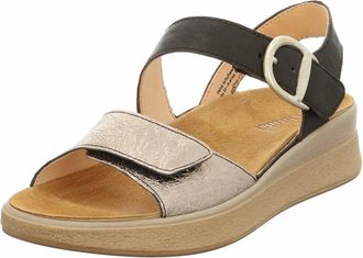 Think Zwei-Riemen-Ledersandale - - Shoes - Damen - Schwarzk - 40 EU
