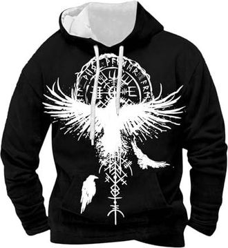 Generic Sweat Capuche Homme Manches Longues Tee Shirts en Coton D&eacute;contract&eacute;e Vetement Tous Les Jours Wear Patchwork Sweatshirt Fitness Affaires