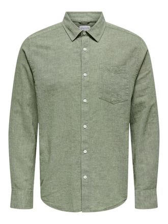 Only & Sons Herren Hemd 22031804 Swamp XXL