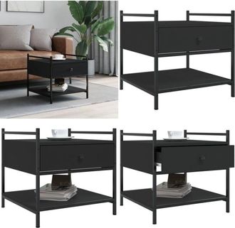 vidaXL Couchtisch Schwarz 50x50x50 cm Holzwerkstoff - Couchtisch - Wohnzimmertisch - Holzt Tisch - Schwarz - Stauraum - Home & Living