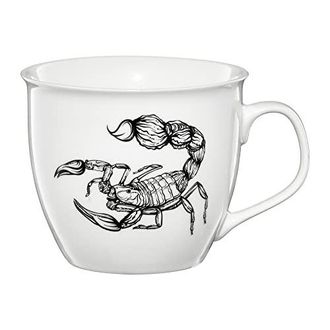 Ambition Tasse mit Sternzeichen Skorpion 550ml Zodiac Jumbotasse Porzellan Sp&uuml;lmaschine & Mikrowelle
