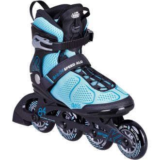 K2 Skates Damen Inline Skates Alexis 84 Speed ALU - Turquise - Black - 30G0838