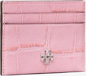 Tory Burch Damen Charlie Kartenetui mit Krokopr&auml;gung