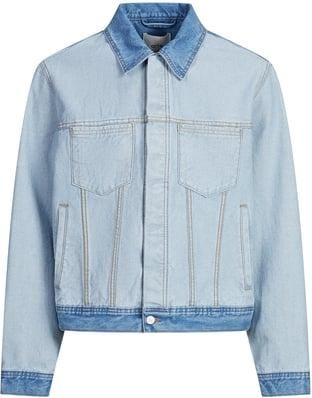 Arte Veste denim &agrave; col classique en coton