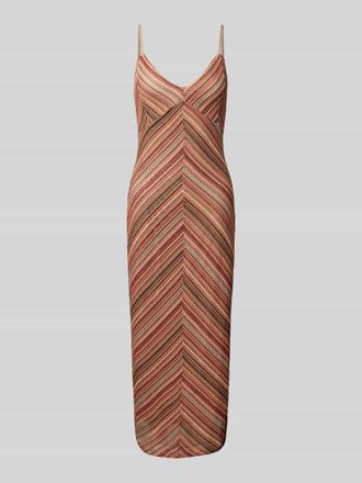 Vero Moda Figurbetontes Midikleid mit feinem Lockstrickmuster Modell DEMI