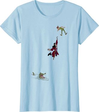 Disney Peter Pan Hook Falling To The Alligator T-Shirt
