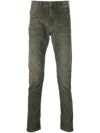 Diesel pantalon D-Strukt en velours - Vert
