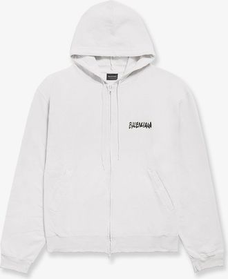 Balenciaga Over Zip-Up Hoodie cotton sweatshirt - BALENCIAGA - gender_Man