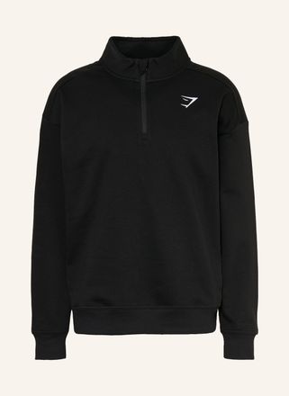 Gymshark Gymshark Sweat-Troyer Crest schwarz