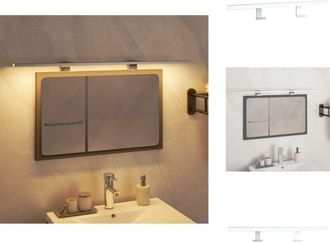 vidaXL Lampe de miroir &agrave; LED 13 W Blanc chaud 80 cm 3000 K - Lampe De Salle De Bain - &Eacute;clairage De Maquillage - Lampe Miroir Led - Luminaire Design - Lampes
