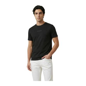 Guess Homme, Tops, Noir, Taille: L T-shirt imprim&eacute; &agrave; col rond et manches courtes