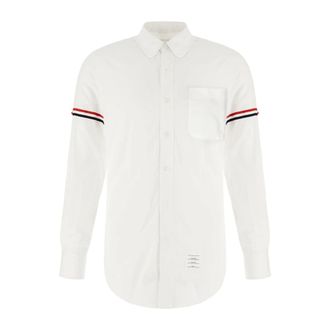 Thom Browne Femme, Blouses et Chemises, Blanc, Taille: 36 FR Chemise Oxford Classique &agrave; Bandeau