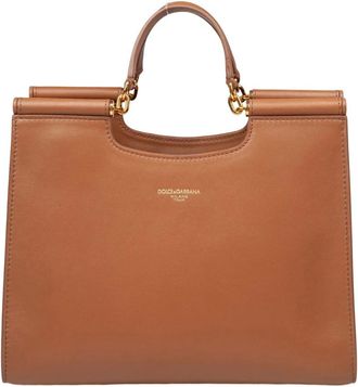 Dolce & Gabbana Femme, Sacs, Brun, Taille: ONE Size Sac Shopper Caramel Aw25