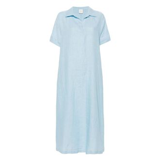 Eleventy Langes Kleid mit Schlitzen - - Dresses - Damen - Blau - S
