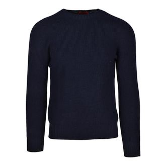 Gran Sasso Gerippter Wollpullover - - Knitwear - Herren - Blau - M