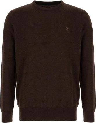 Polo Ralph Lauren Homme, Pulls, Brun, Taille: 2XL Maille ras du cou