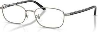 Ray-Ban Rb6551d Optics Schwarz Fassung Klar Glas Polarisiert 53-18