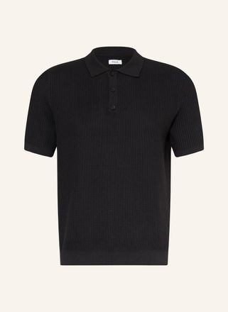 Paul Paul Strick-Poloshirt schwarz