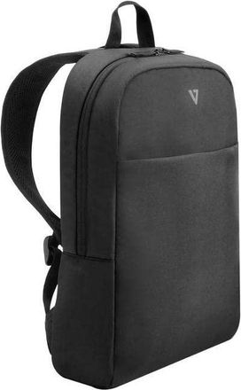V7 Essential Rucksack, 40,6 cm, wasserabweisend, Schwarz