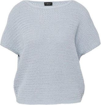 s.Oliver Kurzarmpullover Strickpullunder Shirt mit Strickmuster im Relaxed Fit