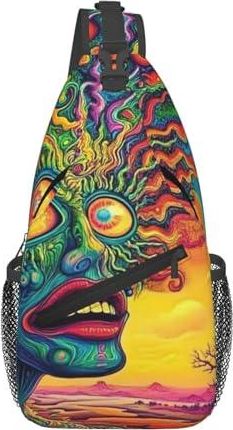 Generic Sac &agrave; bandouli&egrave;re color&eacute; pour femme et lumi&egrave;re du soleil - Style boh&egrave;me - Sac &agrave; bandouli&egrave;re - Sac &agrave; dos de voyage pour homme - Randonn&eacute;e