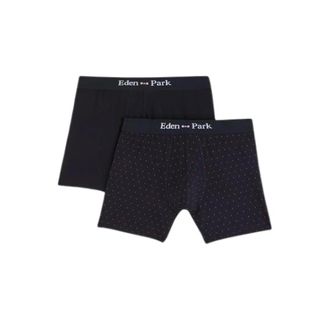 Eden Park Homme, Sous-vêtements, Bleu, Taille: M Lot de deux boxers dépareillés