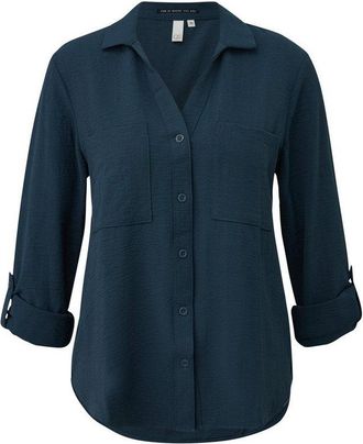 QS by s.Oliver Langarmbluse Bluse Bluse mit Turn-up