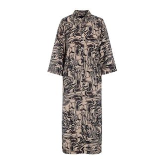 Bitte Kai Rand Langes Kleid mit k&uuml;nstlerischem Print - - Dresses - Damen - Mehrfarbig - 2XL