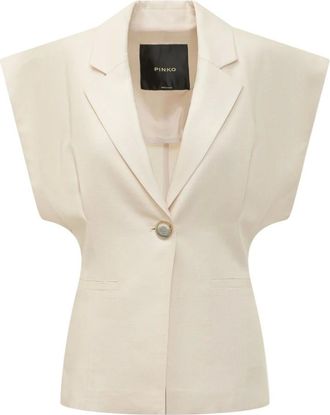 Pinko Pinko, Femme, Vestes, Blanc, Taille: 40 FR Floella Jacket