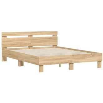 vidaXL Cadre de lit sans matelas ch&ecirc;ne sonoma 150x200 cm vidaXL