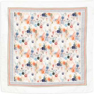 D'Aniello Femme, Accessoires, Blanc, Taille: ONE Size Silky Scarf