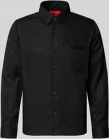 HUGO BOSS Regular Fit Hemdjacke aus Lyocell-Baumwoll-Mix Modell ENOCK