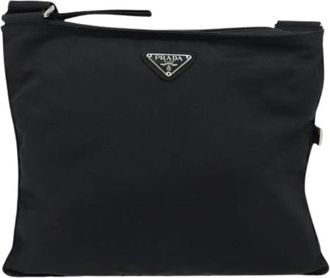 Prada unisex, Pre-owned, Noir, Taille: ONE Size Pre-owned Nylon sacs-prada