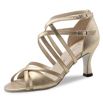 Werner Kern Chaussures de Danse Eva - Cuir Perl Nude - 6,5 cm [UK 5,5]