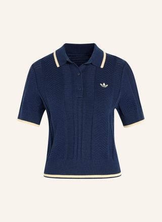 adidas Originals Adidas Originals Strick-Poloshirt Cable Knit Cali blau
