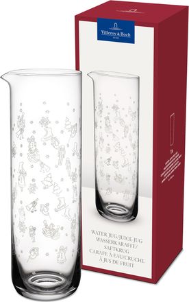 Villeroy & Boch Toys Delight Wasserkaraffe/Saftkrug 1 Liter Klar, Sp&uuml;lmaschinenfest, Weihnachten, Glaskaraffe, Wasserkrug, Kanne, Weihnachtsmotiv, Kristallglas