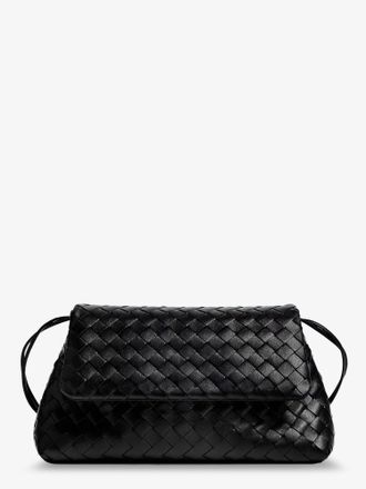 Bottega Veneta Leather shoulder bag with Intrecciato pattern - BOTTEGA VENETA - gender_Woman