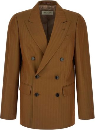Dries Van Noten Homme, Costumes, Brun, Taille: L Barry Double-Breasted Blazer