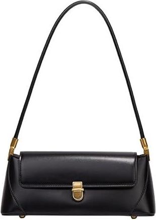 Generic Sacs à bandoulière tendance pour femme, sacs en cuir synthétique avec boucles magnétiques, mesurant 28 x 12 x 9 cm, avec une poche zippée à lintérieur