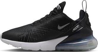 Nike Nike Damen Air Max 270 Freizeit-Schuhe, Black/Metallic Silver/White, 37.5