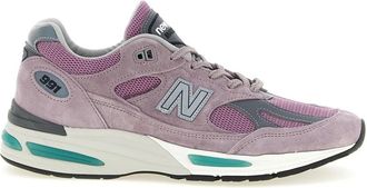 New Balance Homme, Chaussures, Violet, Taille: 41 1/2 EU Baskets Made in UK 991v2
