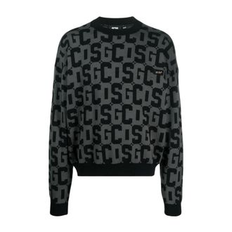 GCDS Schwarze Pullover Kollektion - - Knitwear - Herren - Schwarzk - L