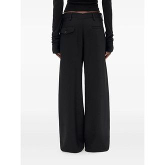 Ann Demeulemeester Viscose Trousers - Black